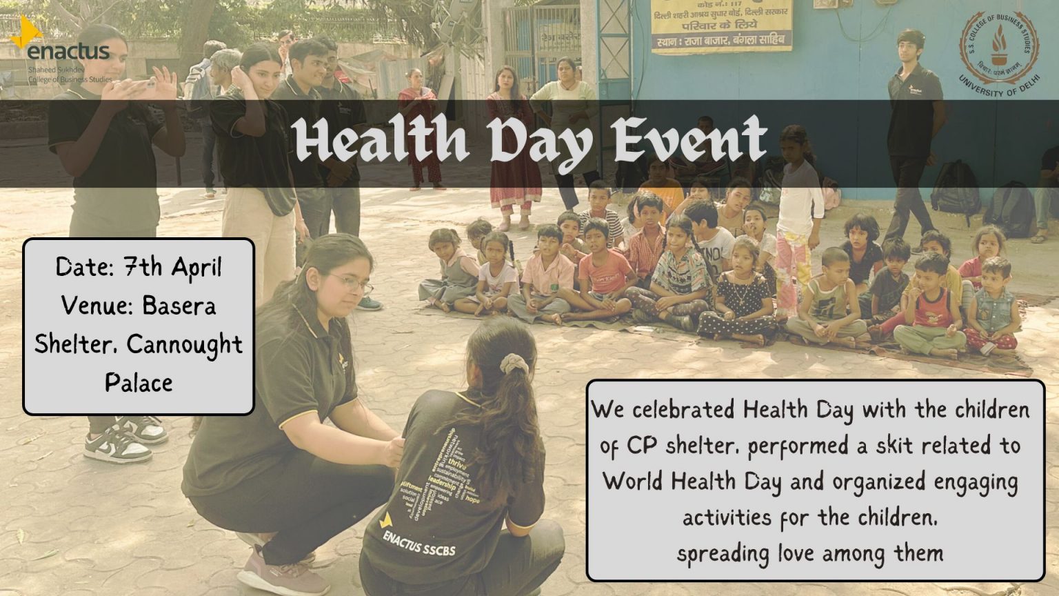 Health Day Event – Shaheed Sukhdev College of Business Studies