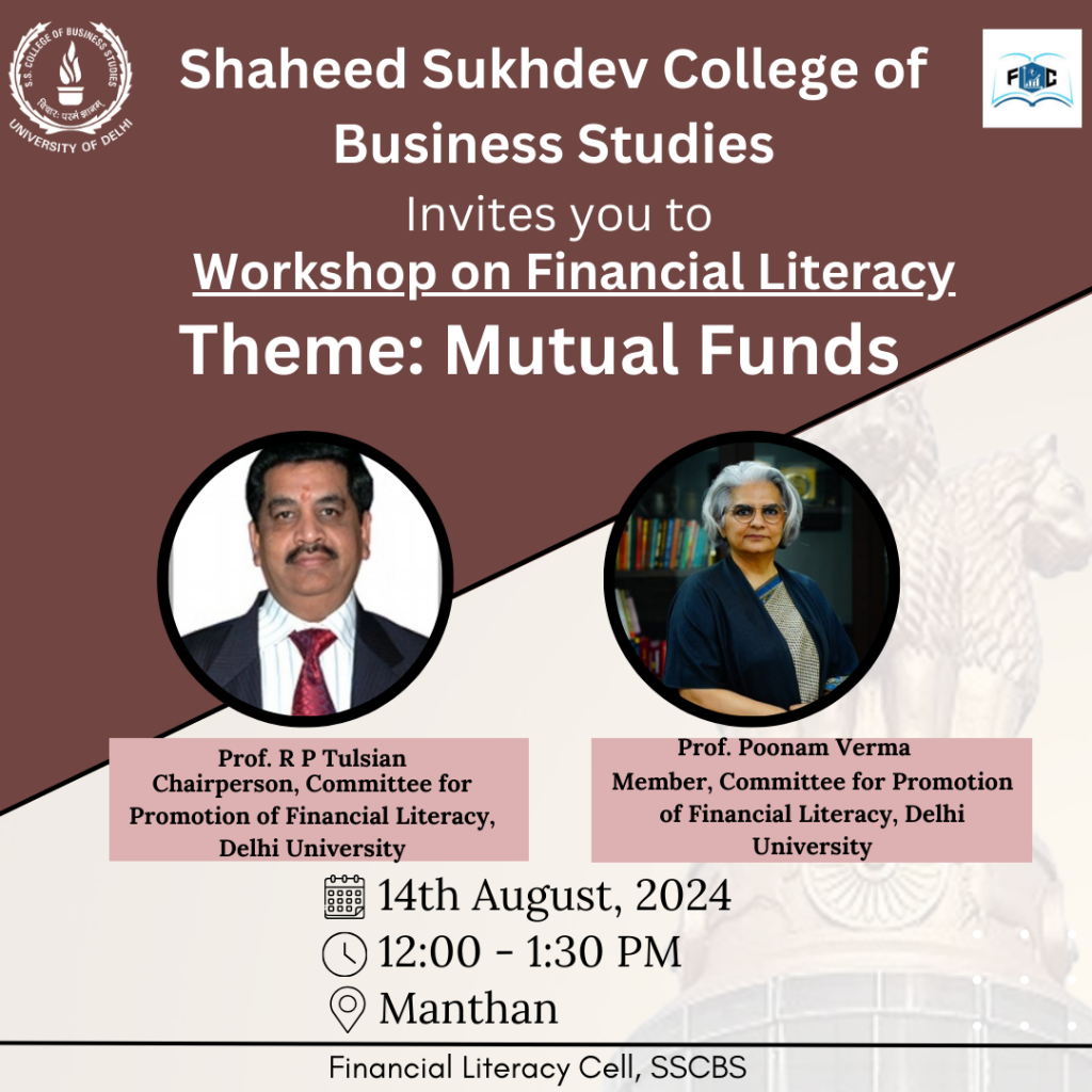 Financial Literacy Session (Theme: Mutual Funds) – Shaheed Sukhdev ...